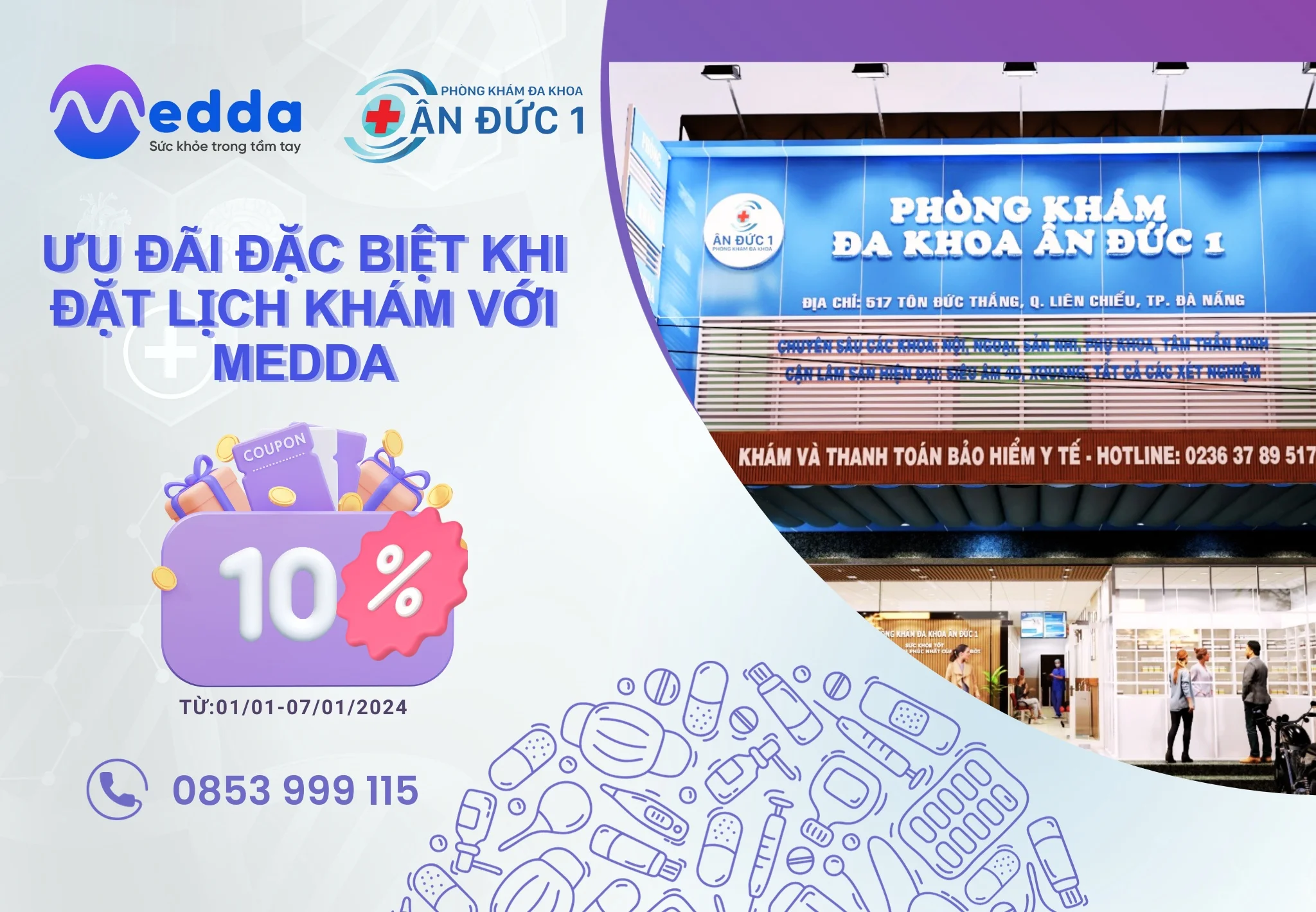 Ưu đãi ĐẶC BIỆT từ Phòng Khám Ân Đức 1 khi đặt lịch khám qua ứng dụng ...